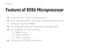 Architecture of 8086 microprocessor | PPTX