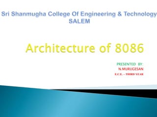 Architecture of 8086 | PPSX | Programming Languages | Computing