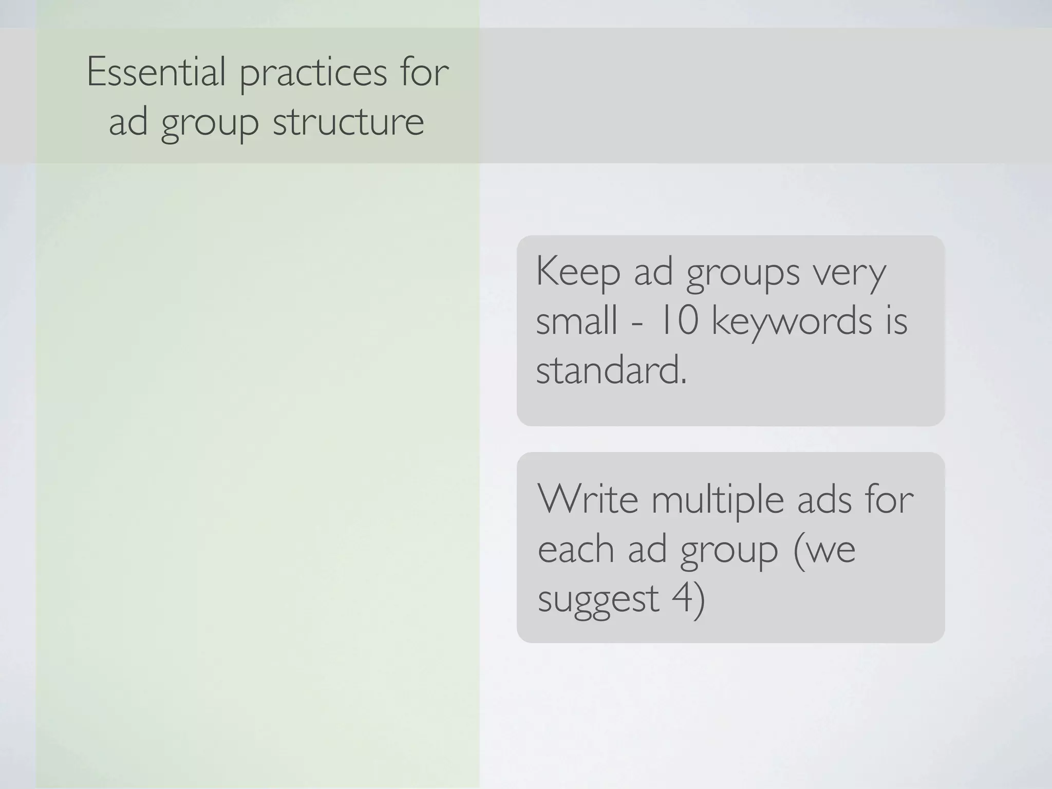 The Architecture of Ad Groups | PPT