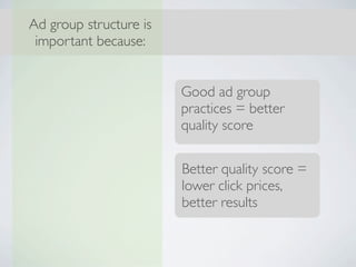 The Architecture of Ad Groups | PPT