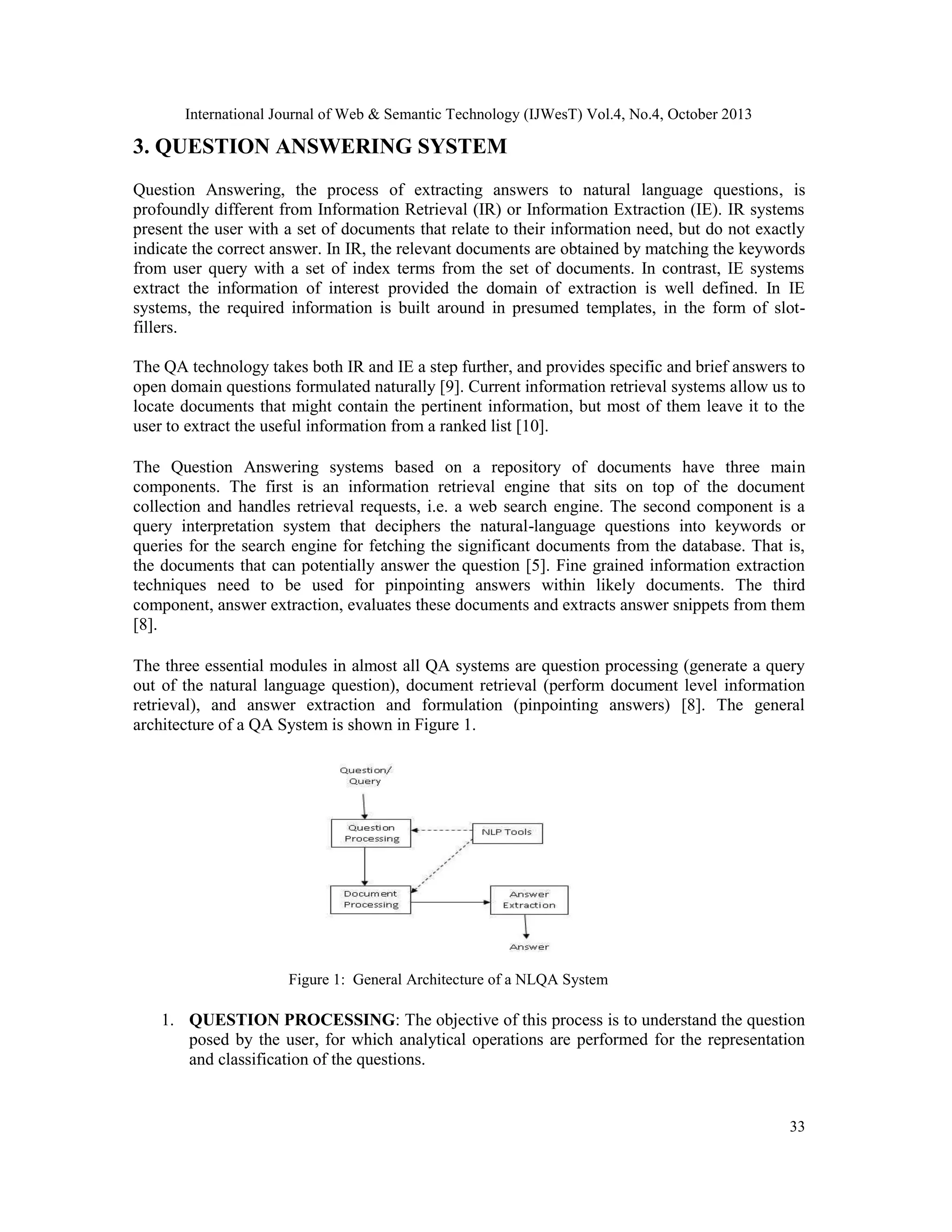 Architecture Of An Ontology Based Domain Specific Natural Language Question Answering System Pdf