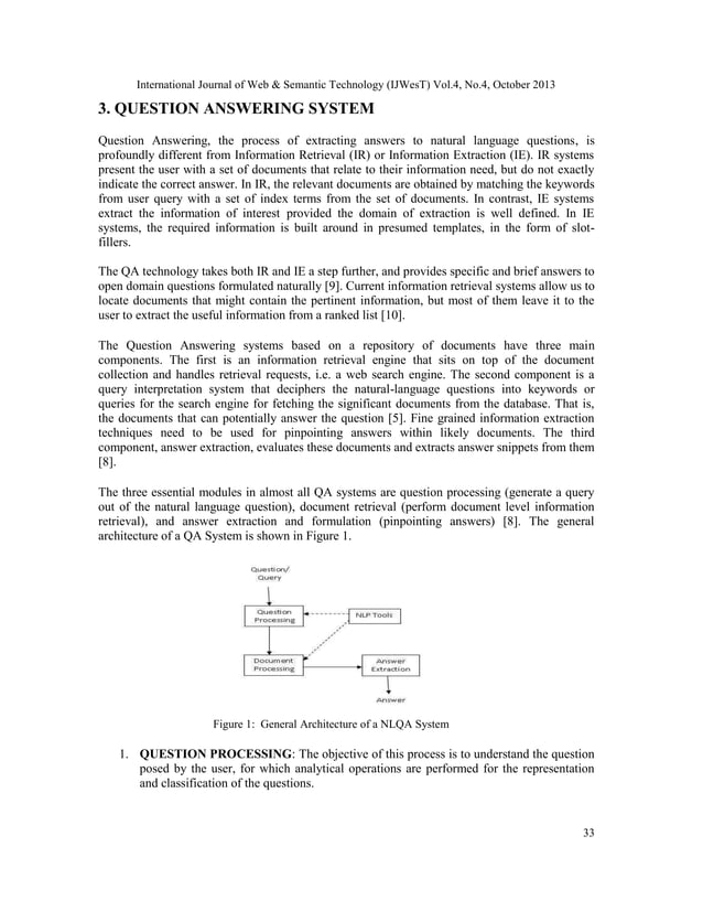 Architecture of an ontology based domain-specific natural language question answering system | PDF