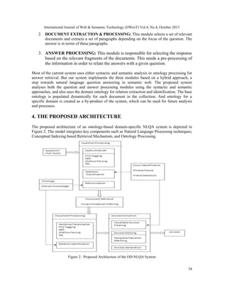 Architecture of an ontology based domain-specific natural language question answering system | PDF