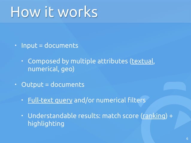 Architecture of a search engine
