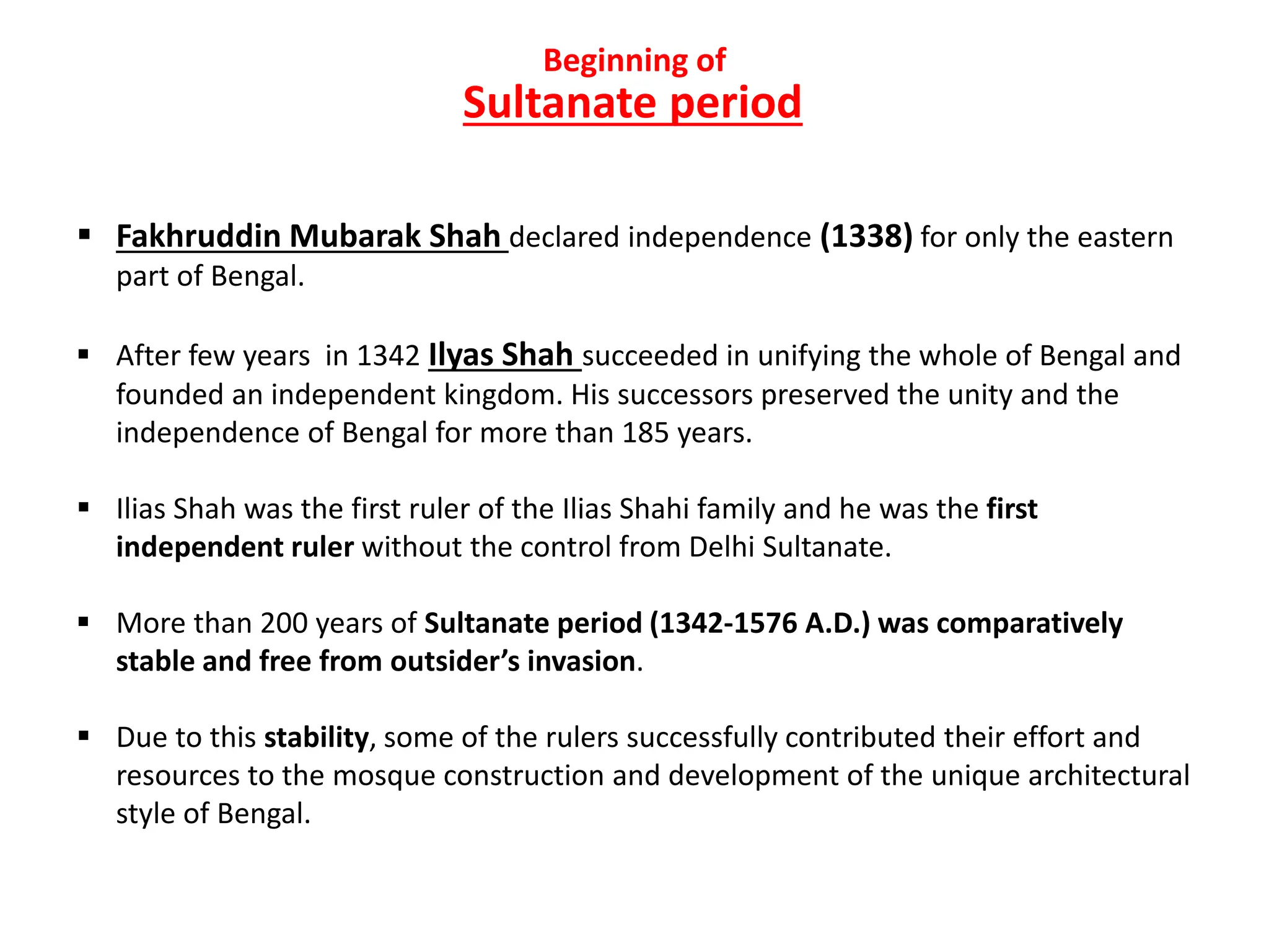 Architecture of Bengal Mughal and Sultanate Period | PPTX