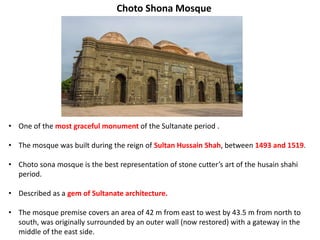 Architecture of Bengal Mughal and Sultanate Period | PPTX