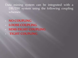 Architecture of data mining system | PPTX | Databases | Computer Software and Applications