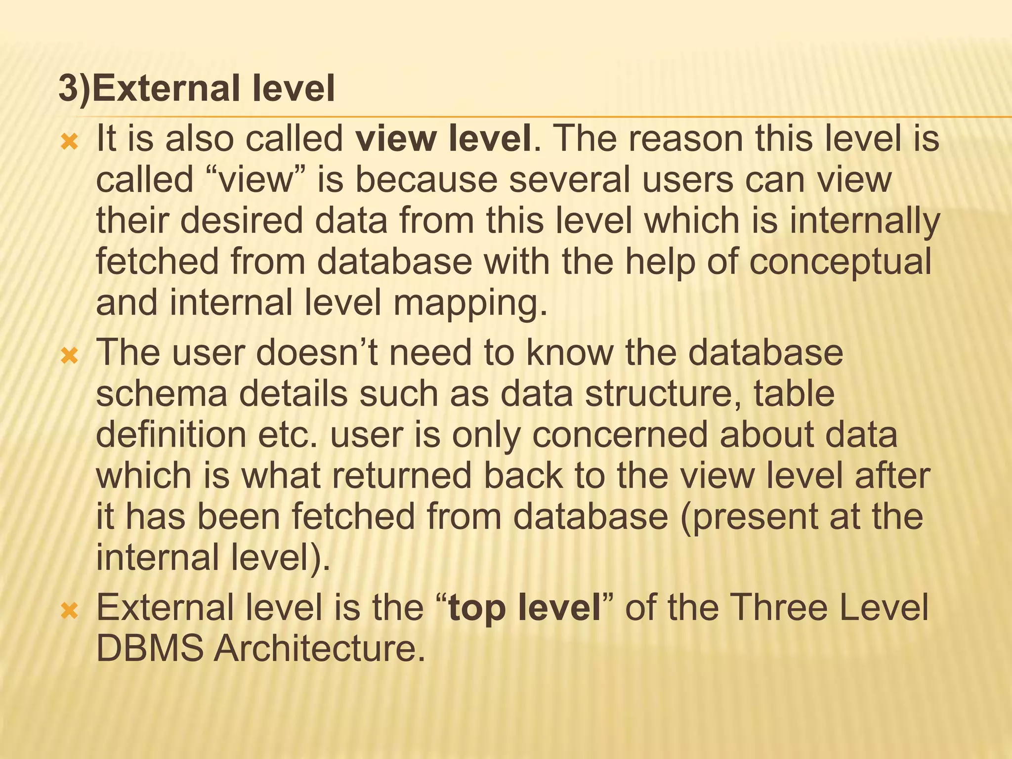 Architecture of dbms | PPT