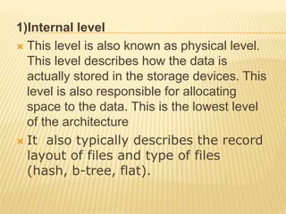 Architecture of dbms | PPTX