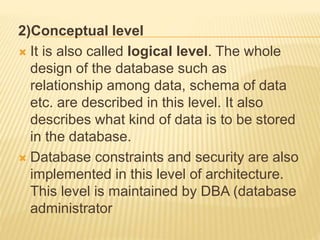 Architecture of dbms | PPT