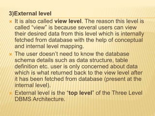 Architecture of dbms | PPT