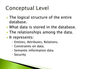 Architecture of dbms | PPTX