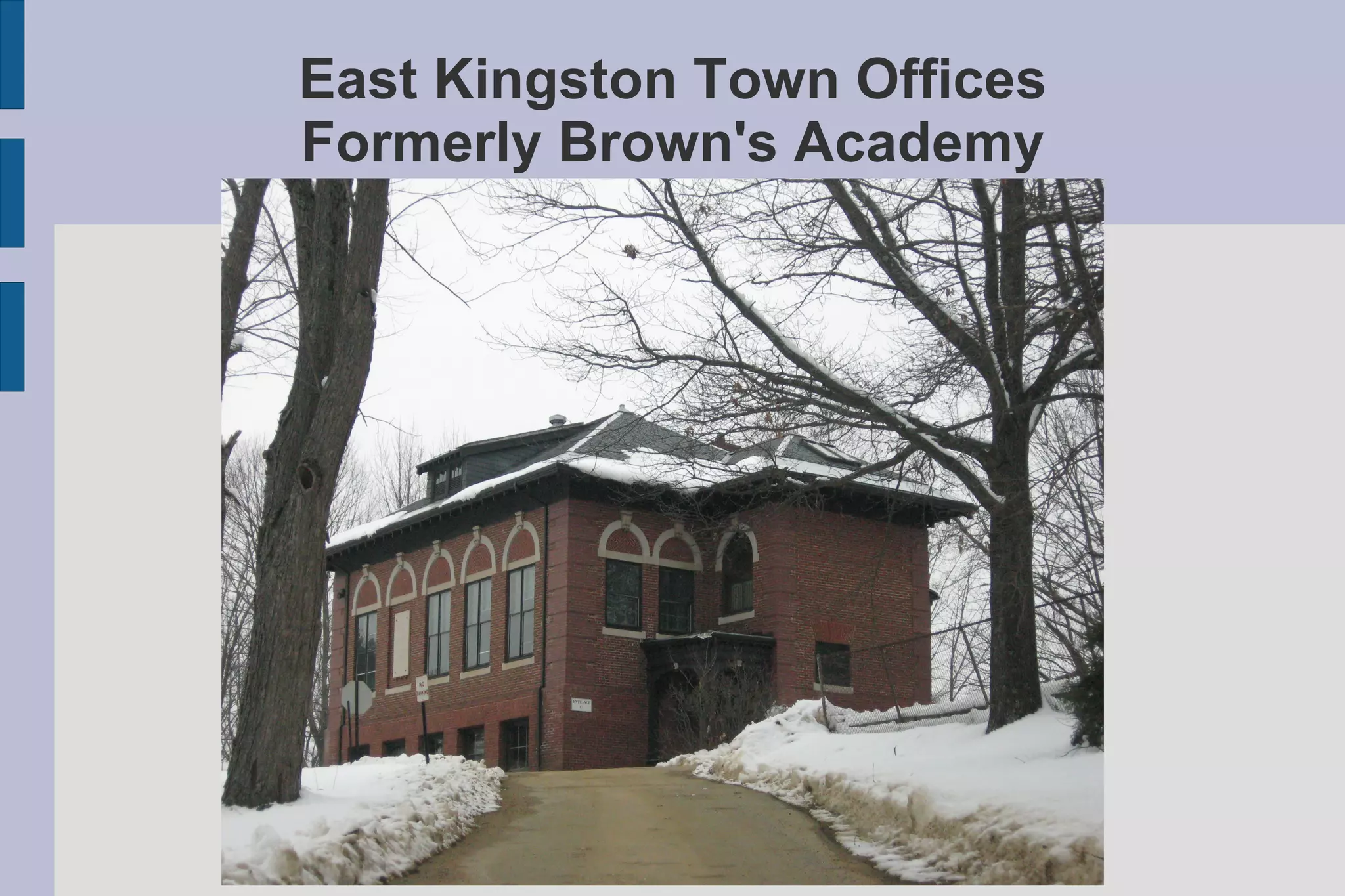 Architecture Of East Kingston | ODP
