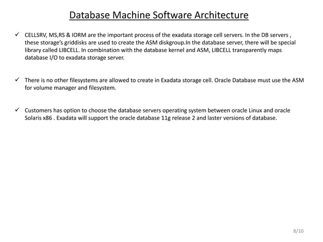 Architecture Of Exadata Database Machine Part Ii Pdf Databases Computer Software And