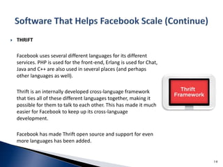 Architecture of Facebook | PPTX
