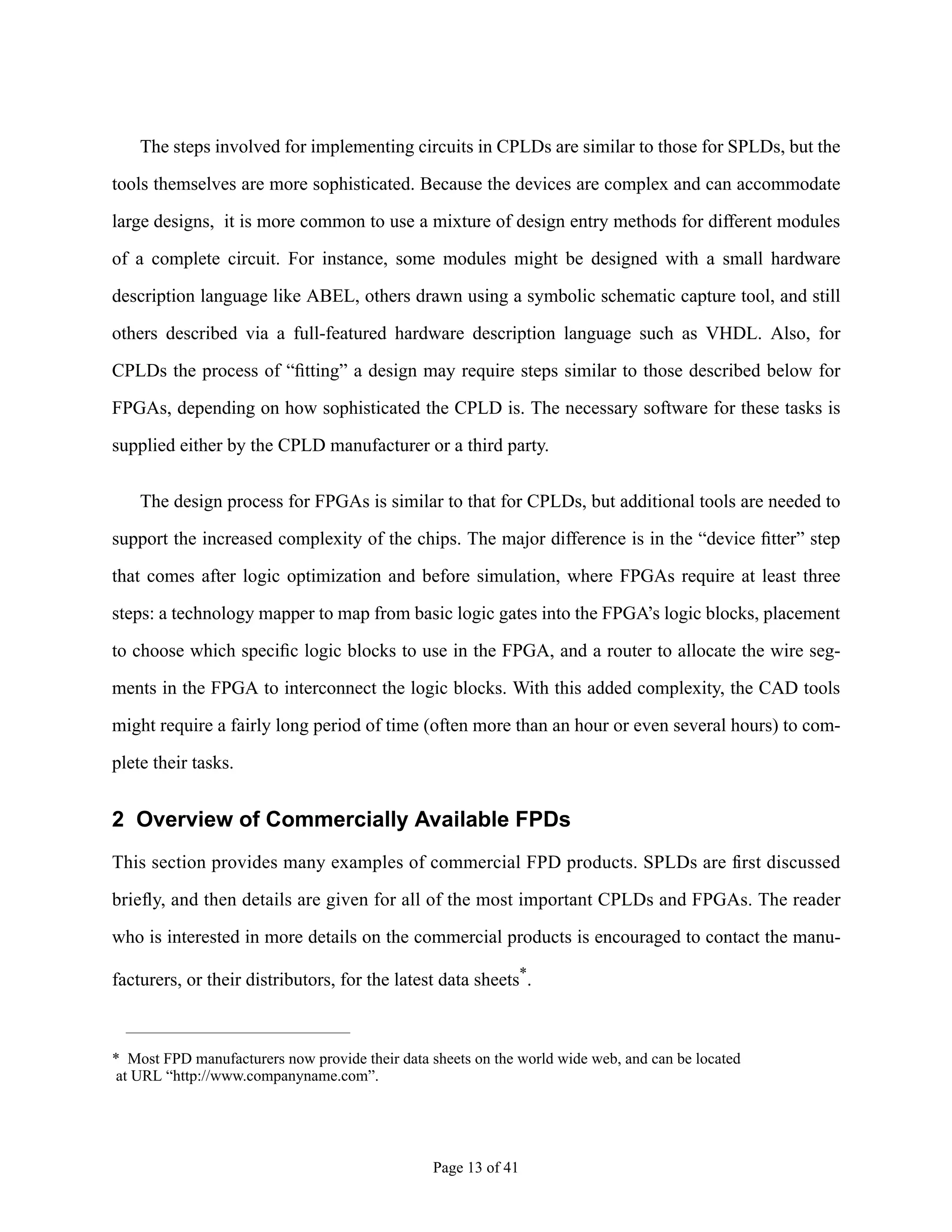 Architecture of fpg as and cplds | PDF