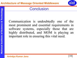 Architecture of message oriented middleware | PPT