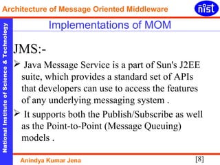 Architecture of message oriented middleware | PPT