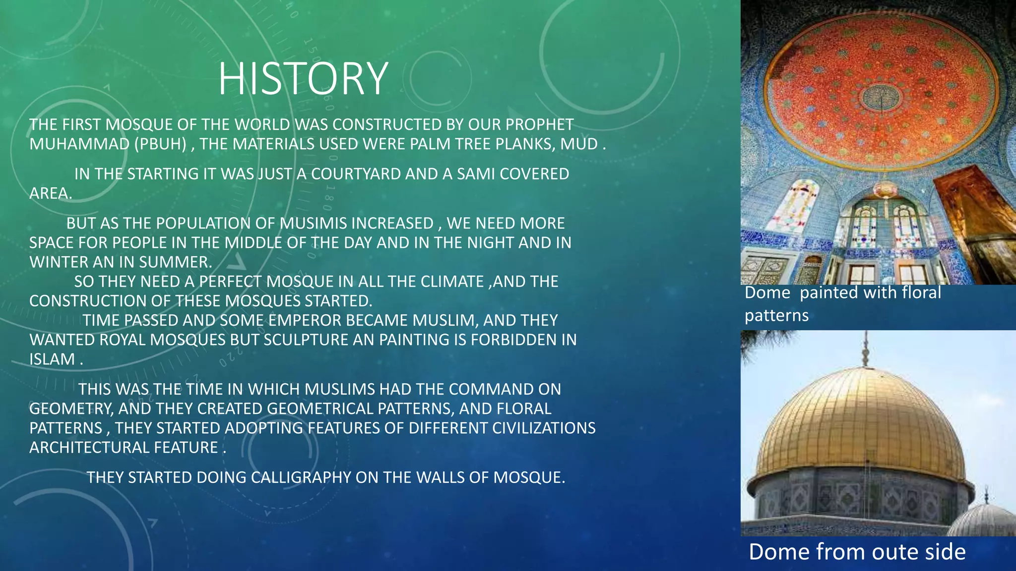 Architecture of mosque | PPTX | Islam | Religion & Spirituality