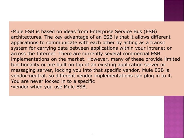 Architecture of mule | PPT