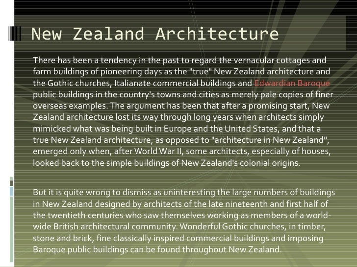 Architecture of new zealand
