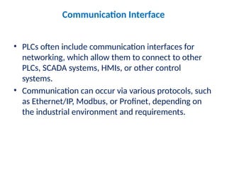 Architecture and working of of PLC and applicatons | PPTX