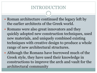 Architecture of rome | PPTX
