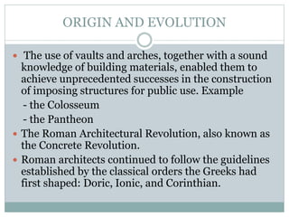 Architecture of rome | PPTX