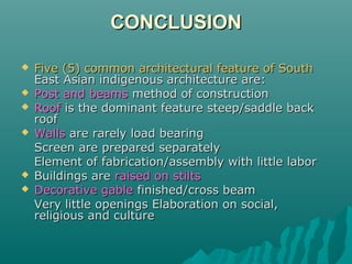 architecture of south east asia | PPT