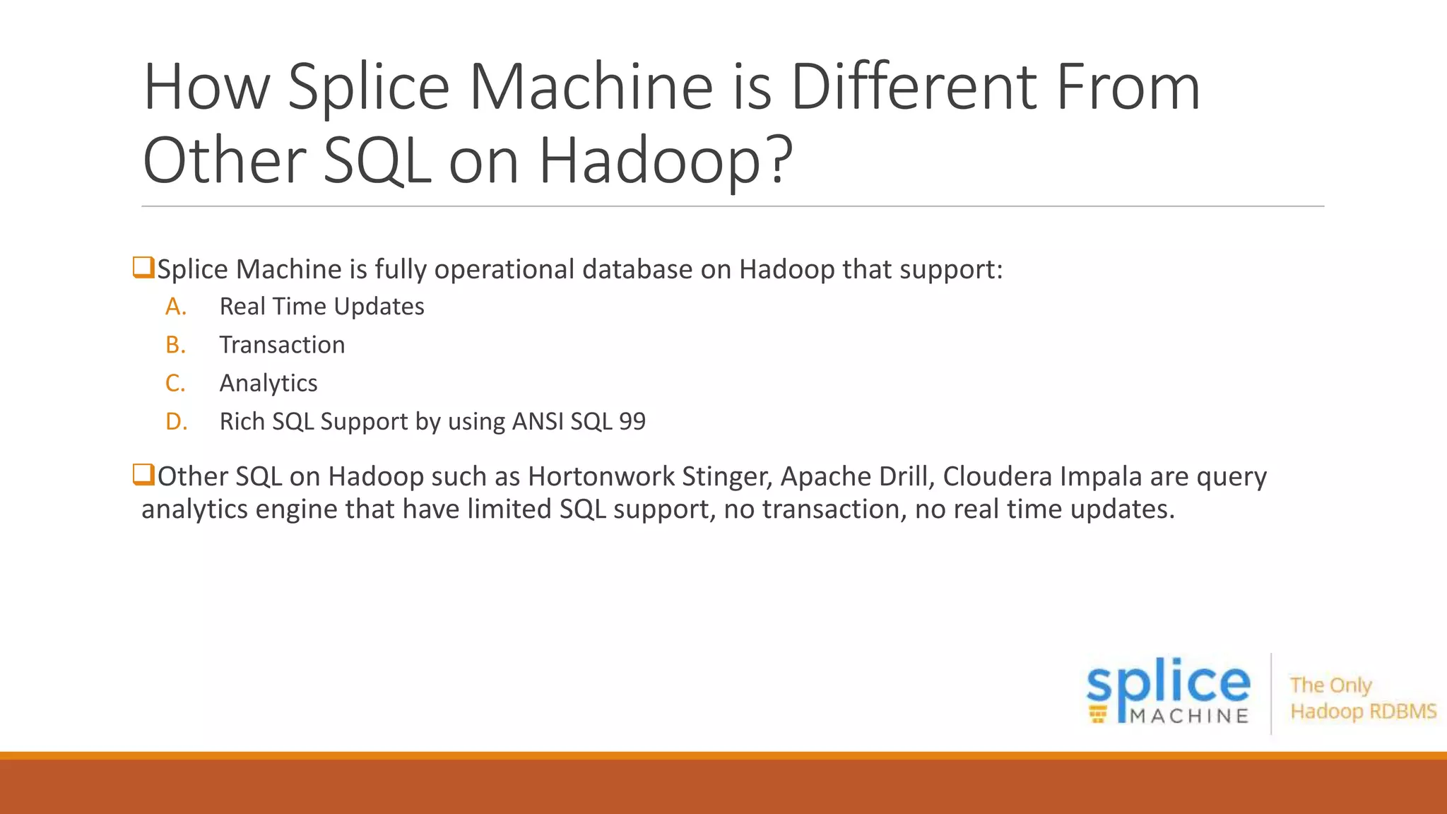 Splice Machine Overview | PPTX