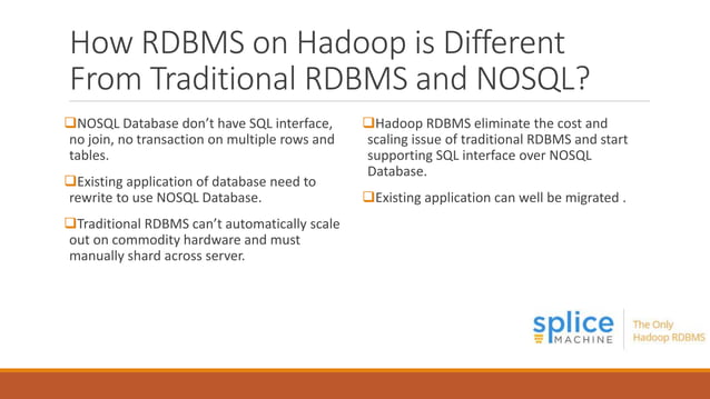 Splice Machine Overview | PPTX