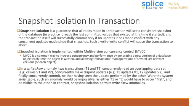 Splice Machine Overview | PPTX