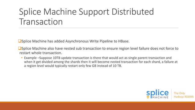 Splice Machine Overview | PPTX