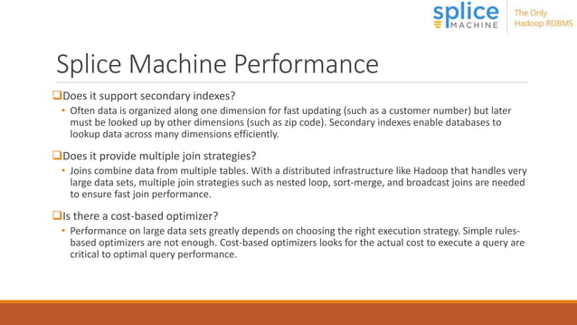 Splice Machine Overview | PPTX