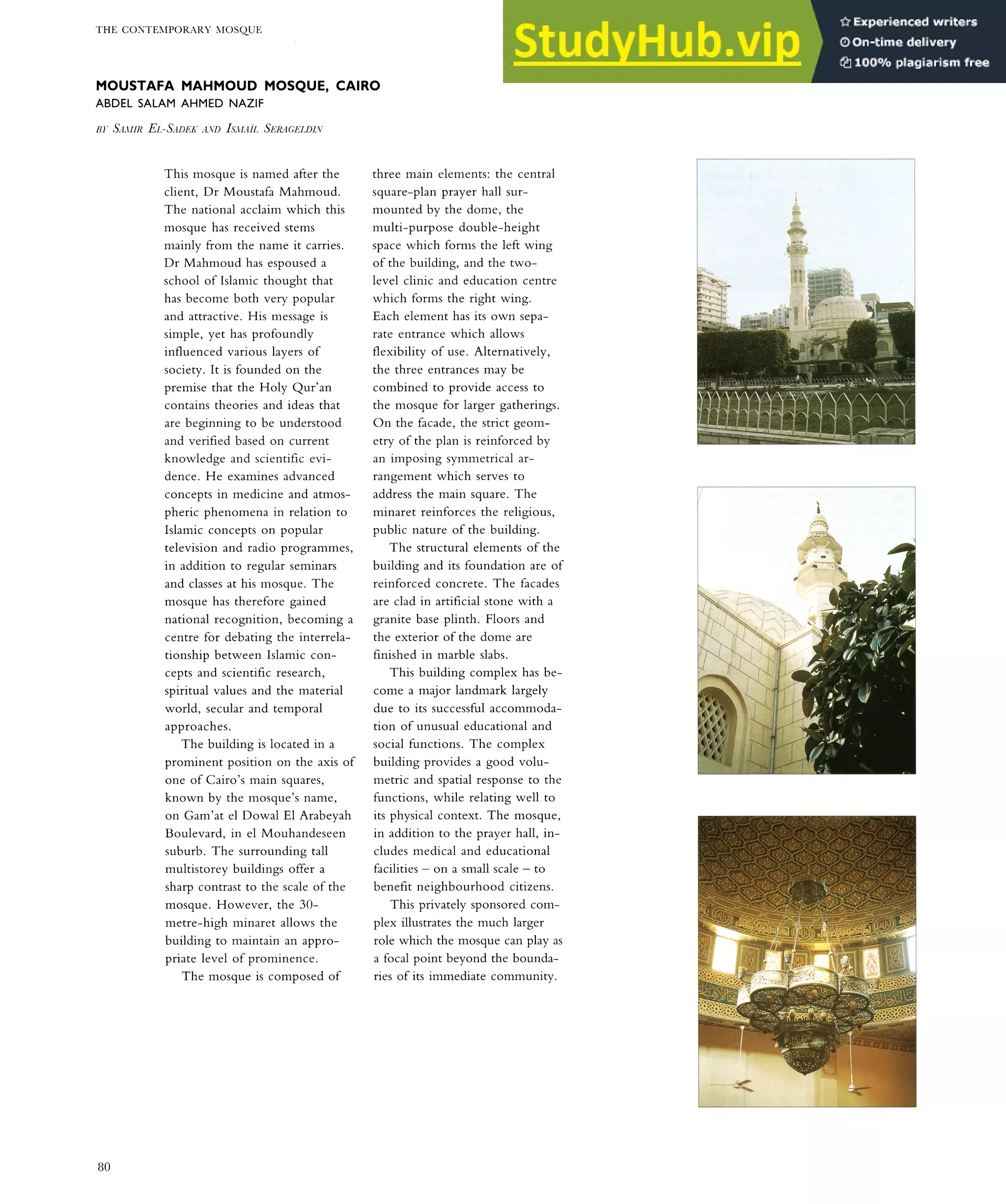 Architecture Of The Contemporary Mosque | PDF