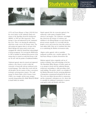Architecture Of The Contemporary Mosque | PDF