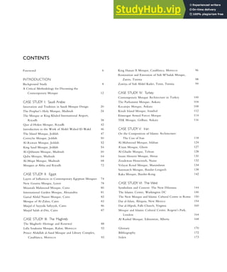 Architecture Of The Contemporary Mosque | PDF