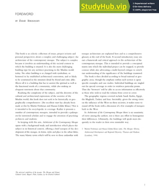 Architecture Of The Contemporary Mosque | PDF