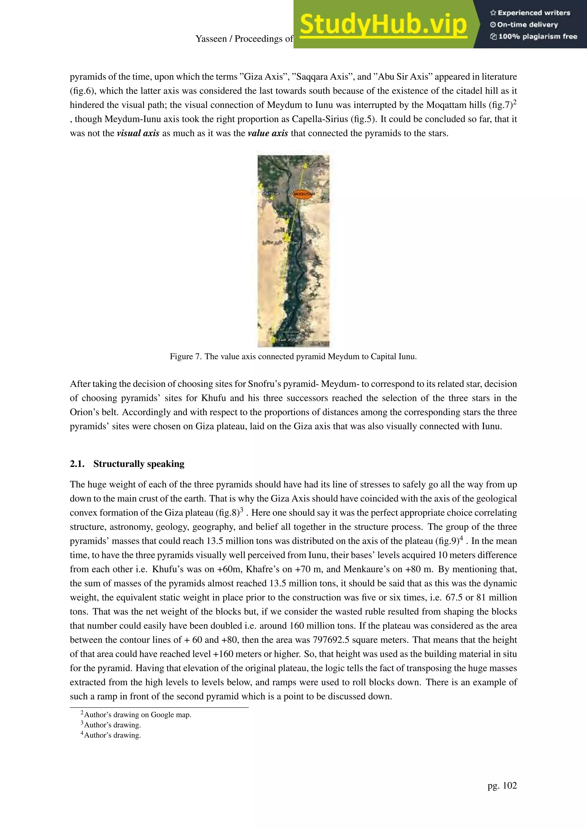 Architecture Of The Great Pyramid Of Giza Concept And Construction | PDF