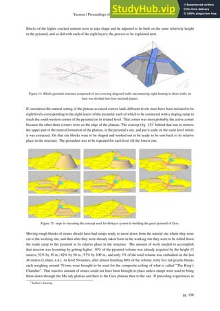 Architecture Of The Great Pyramid Of Giza Concept And Construction | PDF