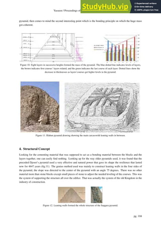 Architecture Of The Great Pyramid Of Giza Concept And Construction | PDF