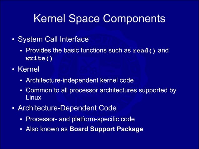 Architecture Of The Linux Kernel | PPT