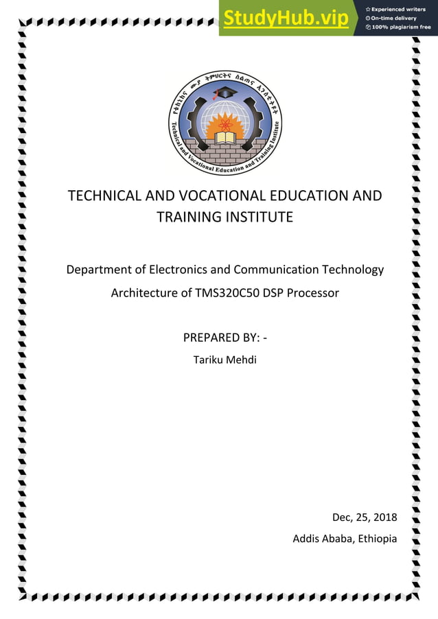 Architecture Of TMS320C50 DSP Processor | PDF