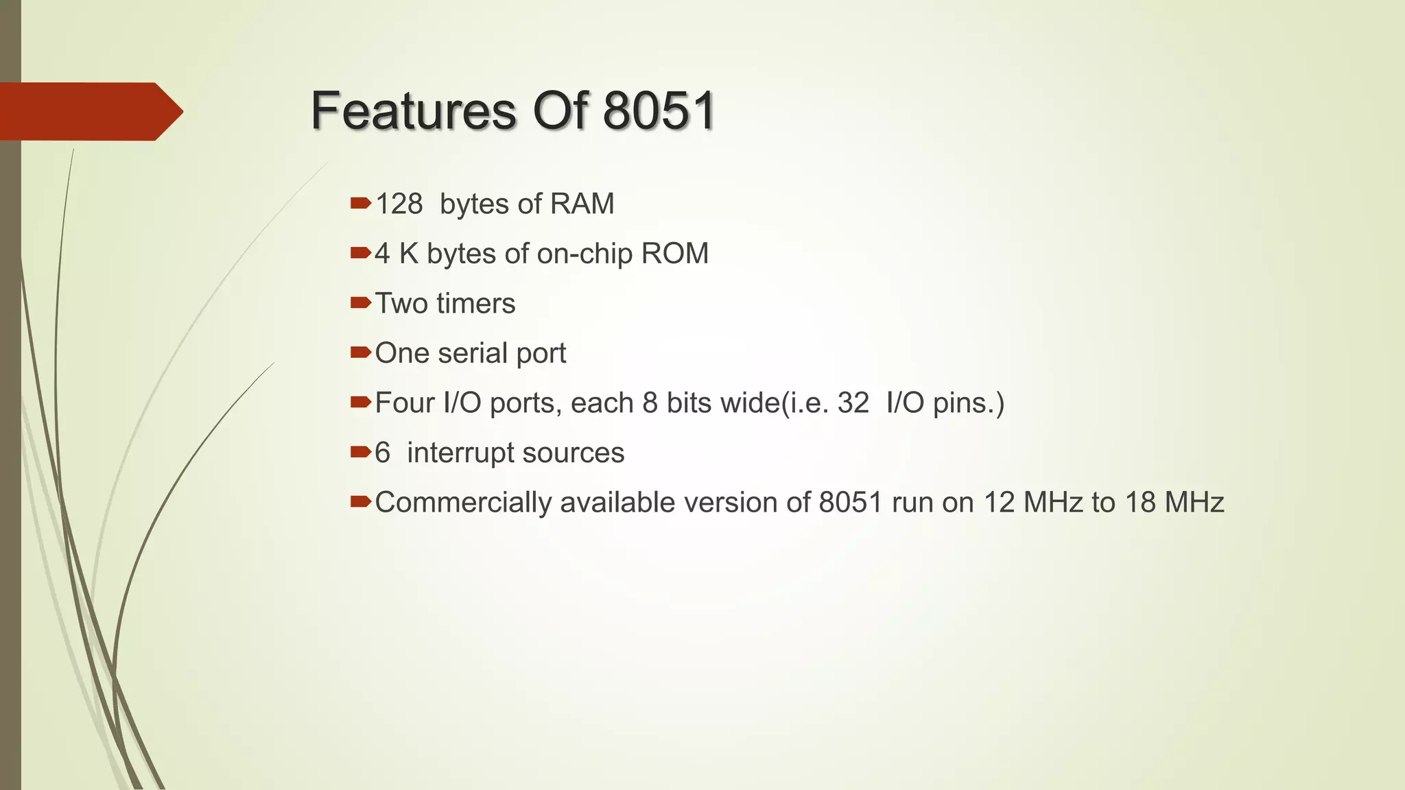 Microcontroller 8051 Architecture And Pin Configuration Ppt Free Download