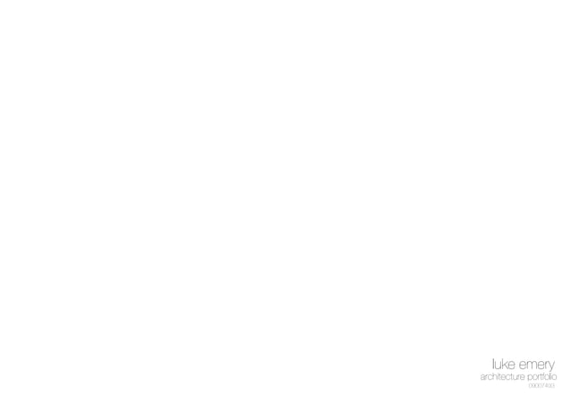 Architecture Portfolio Luke Emery | PPT