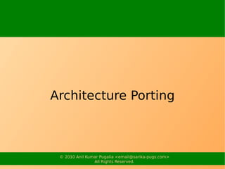 Architecture Porting | PDF