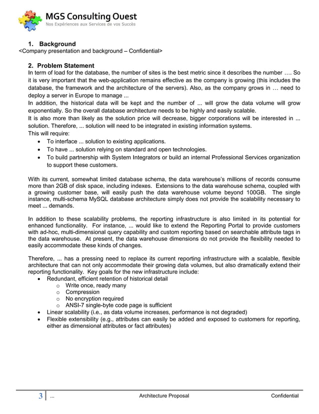 Database Architecture Proposal | PDF
