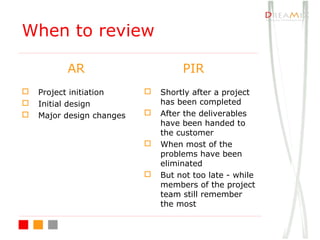 Architecture review vs Post Implementation Review | PPT