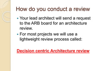 Why Do Architecture Reviews? | PPT