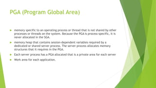 Oracle RBMS Architecture SVG PVG background process | PPT